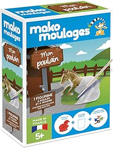mako moulages Craft Kit for Shaping and Painting Plaster with 1 Foal ...