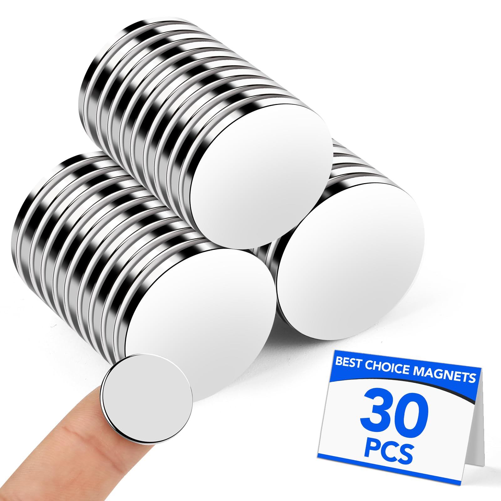 Snapklik.com : Small Magnets, 30 Pack Refrigerator Magnet 20x2mm Rare ...