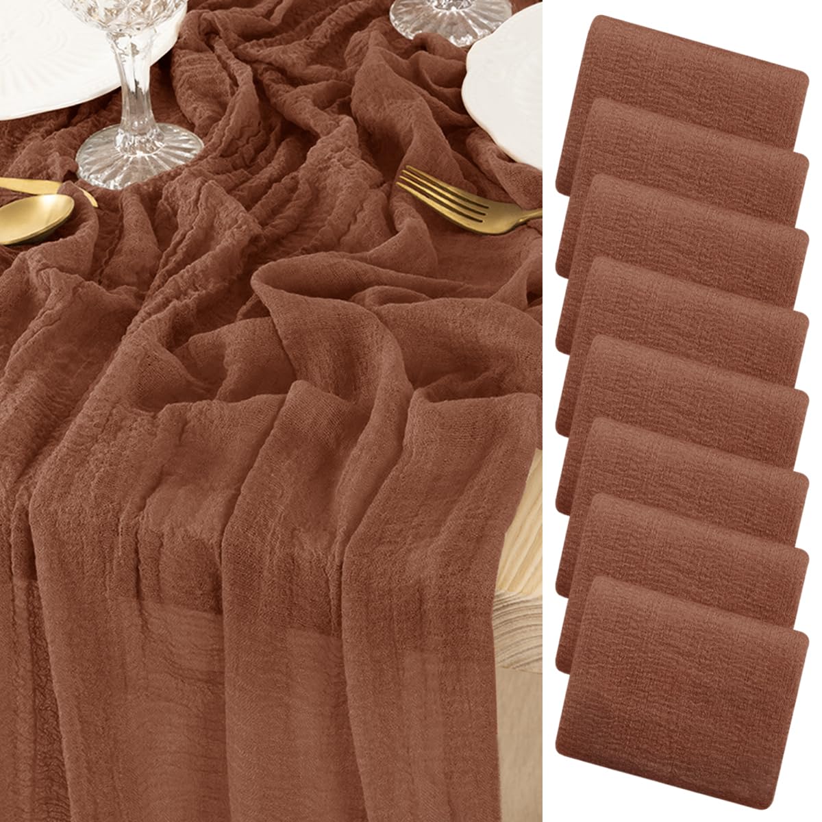 Snapklik.com : Cheesecloth Table Runner 10ft Cheese Cloth Boho Rustic ...