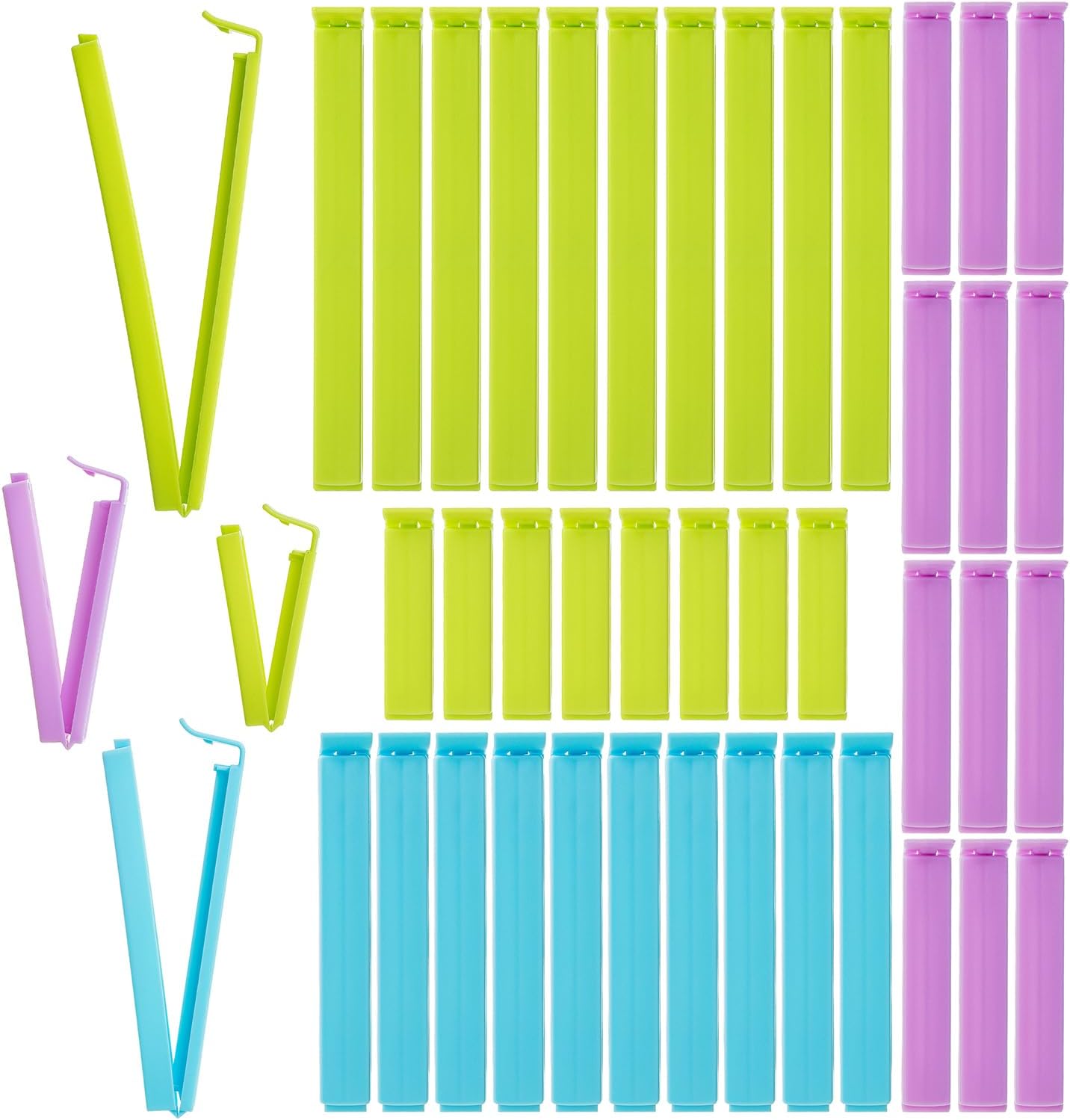Amazon.com - Mr. Pen- Food Bag Sealing Clips, 40pcs, 4 Sizes, Colorful ...