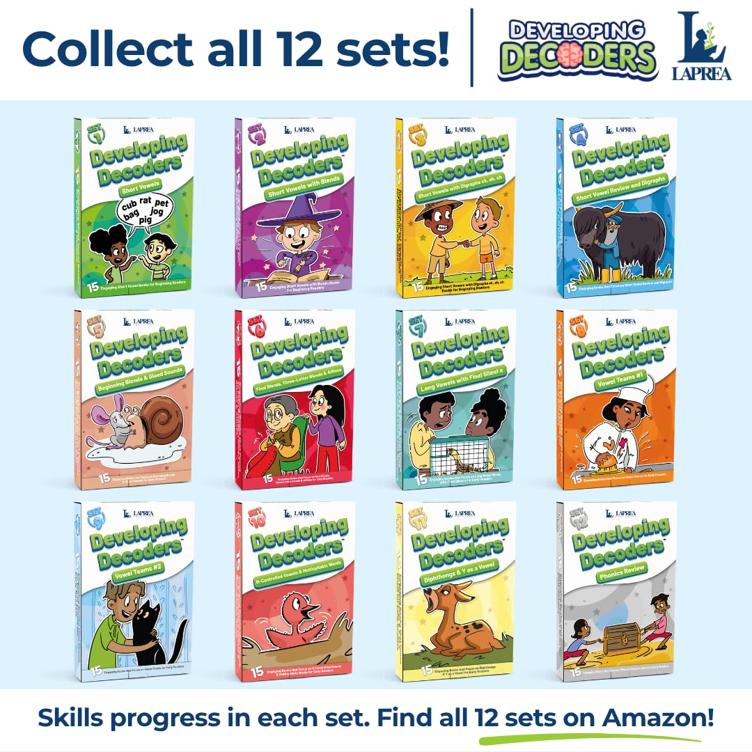 Snapklik.com : Decodable Readers: 15 Long Vowel Teams Phonics Books For ...