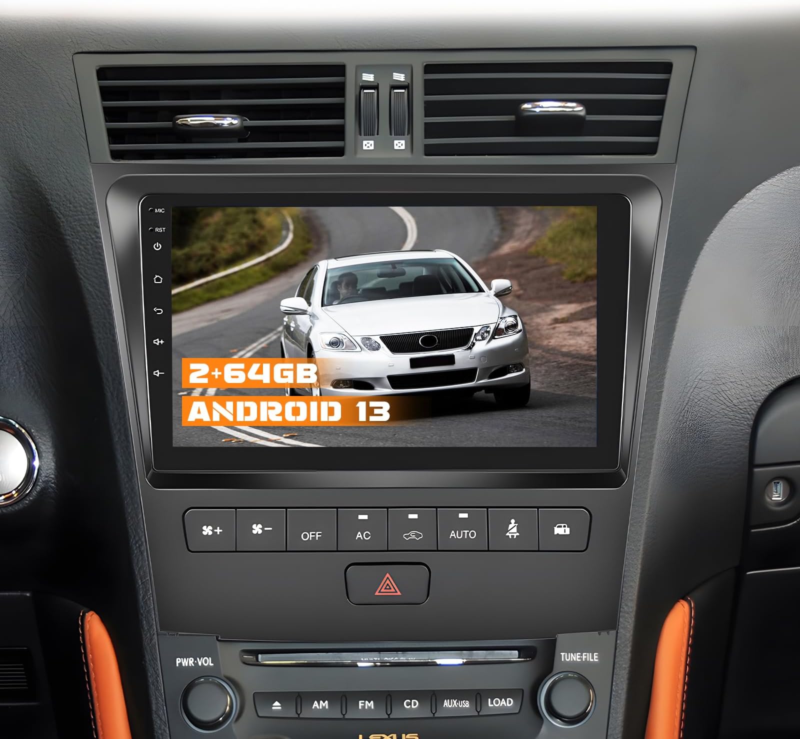 Amazon.com: Roinvou [2G+64G] Car Radio for Lexus GS GS300/350/400/430 ...