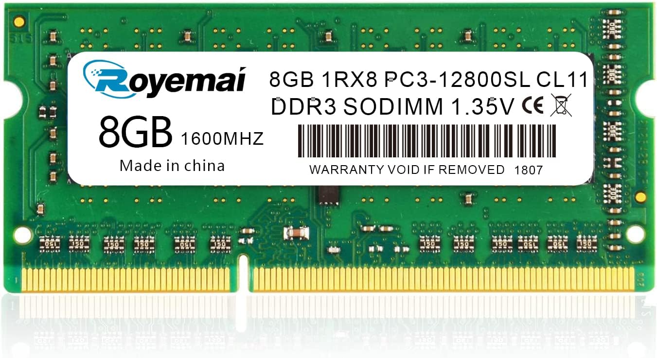 PC3-12800SL 8GB DDR3 12800 1600MHz PC3-12800 8G 1Rx8 204-pin Sodimm ...