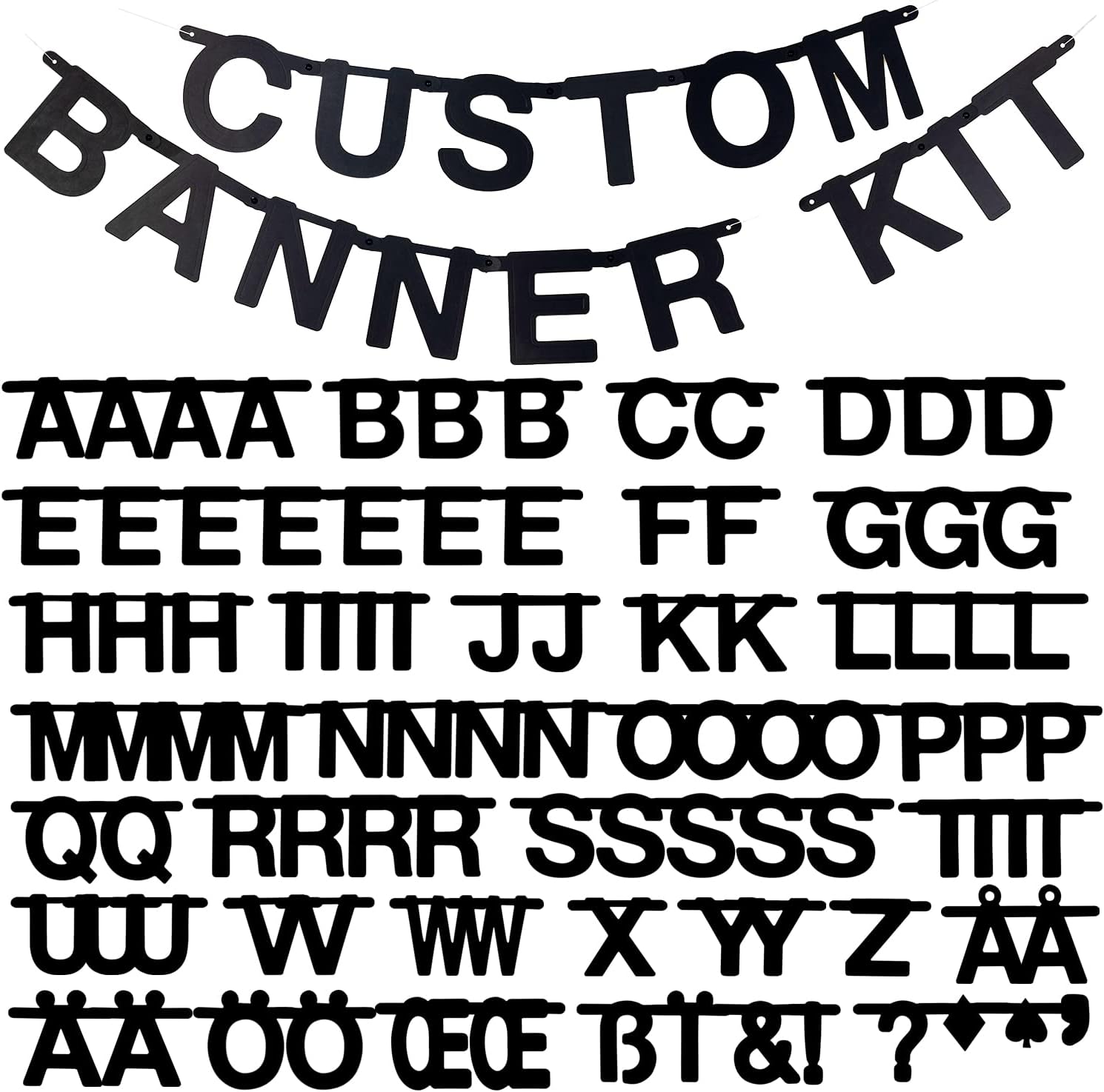 Amazon.com: Juvale 126 Pieces Make Your Own Banner Kit - DIY Banner ...