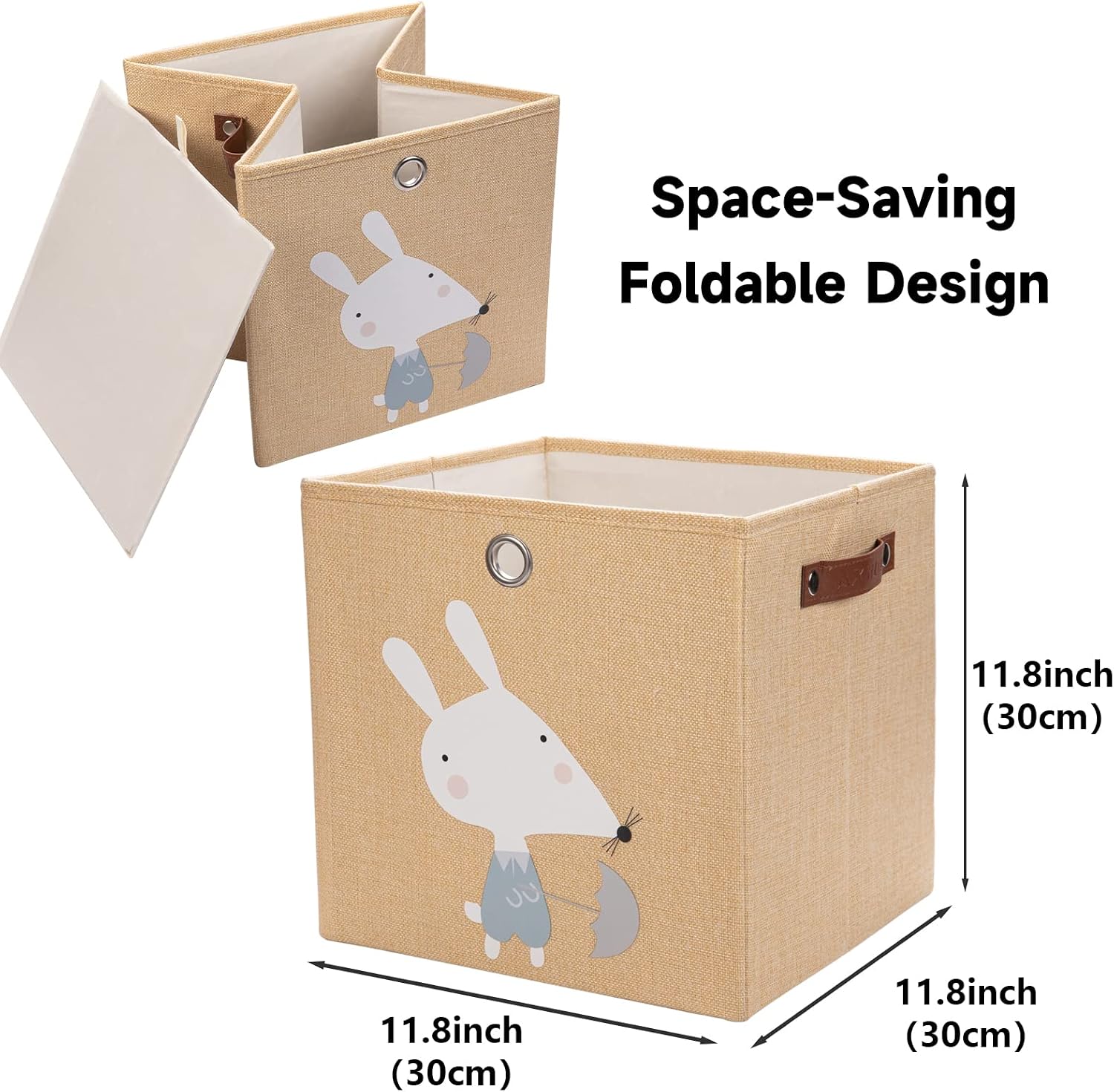 AXHOP Storage Boxes Toy Box, Set of 2, Toy Storage for Kids, Toy ...
