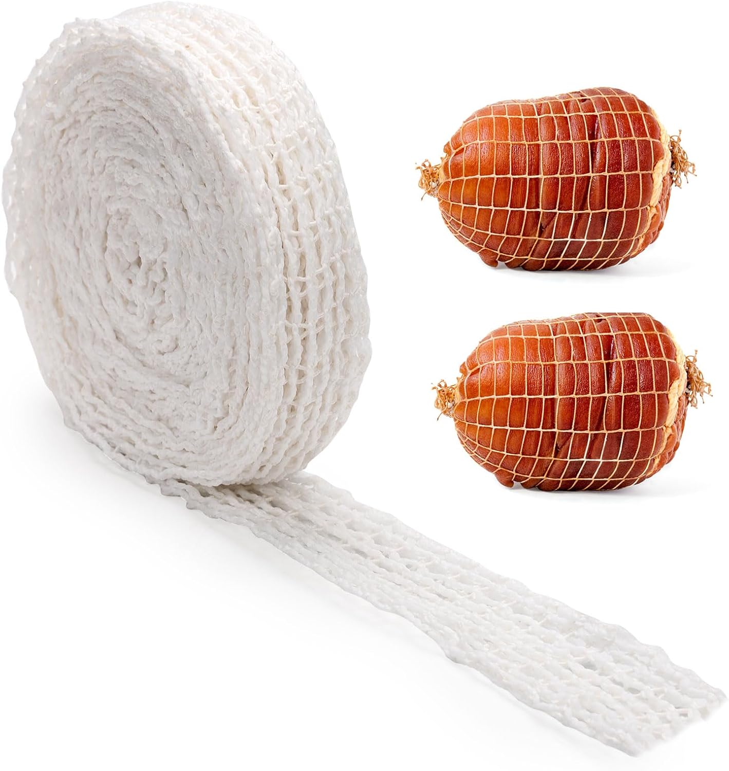 Amazon.com: 10m Meat Netting Roll, 16 Hole Elastic Ham Netting Smoked ...