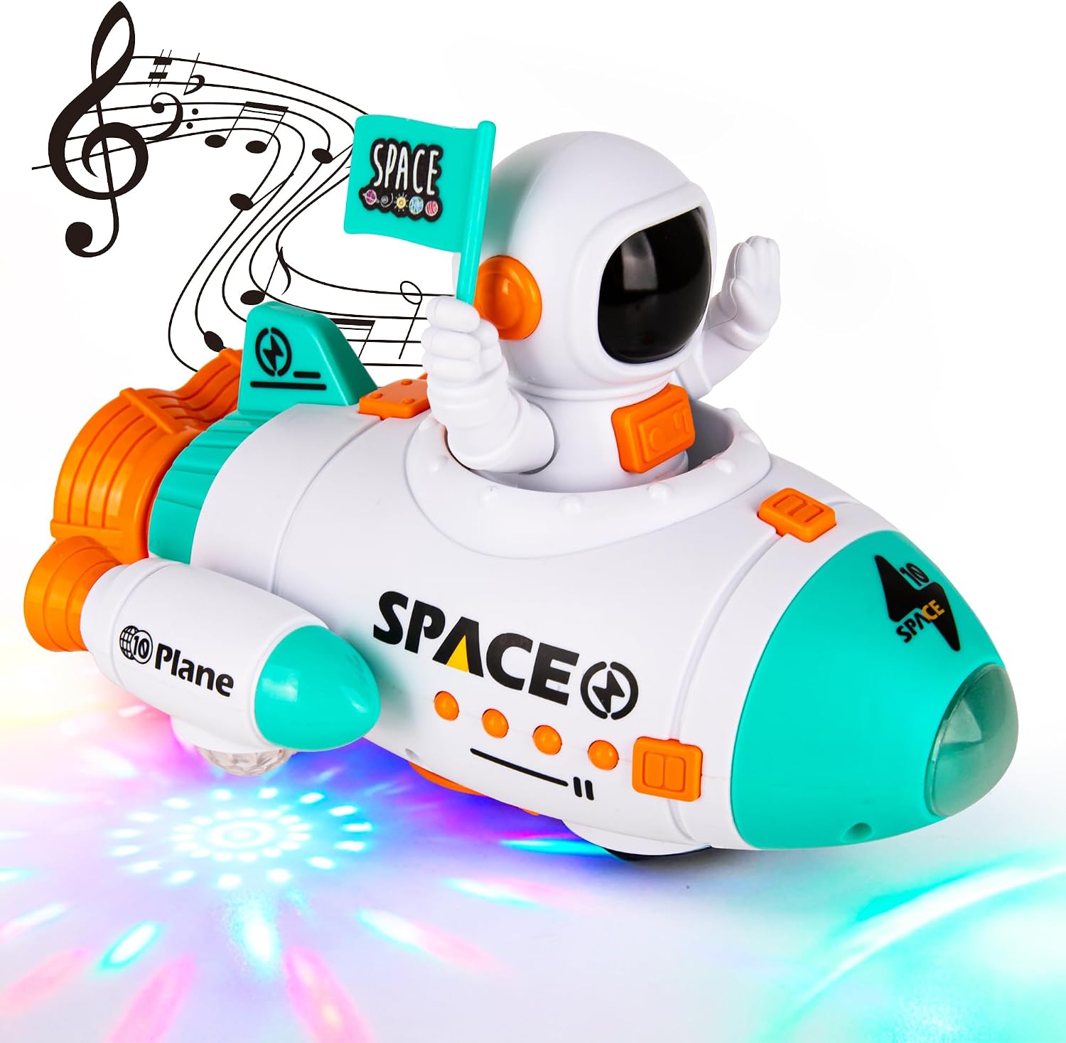 Amazon.com: ArtCreativity Space Rocket Ship Toy - Rocket Toy with Bump ...