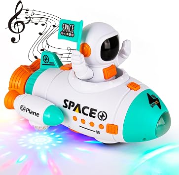 Amazon.com: ArtCreativity Space Rocket Ship Toy - Rocket Toy with Bump ...