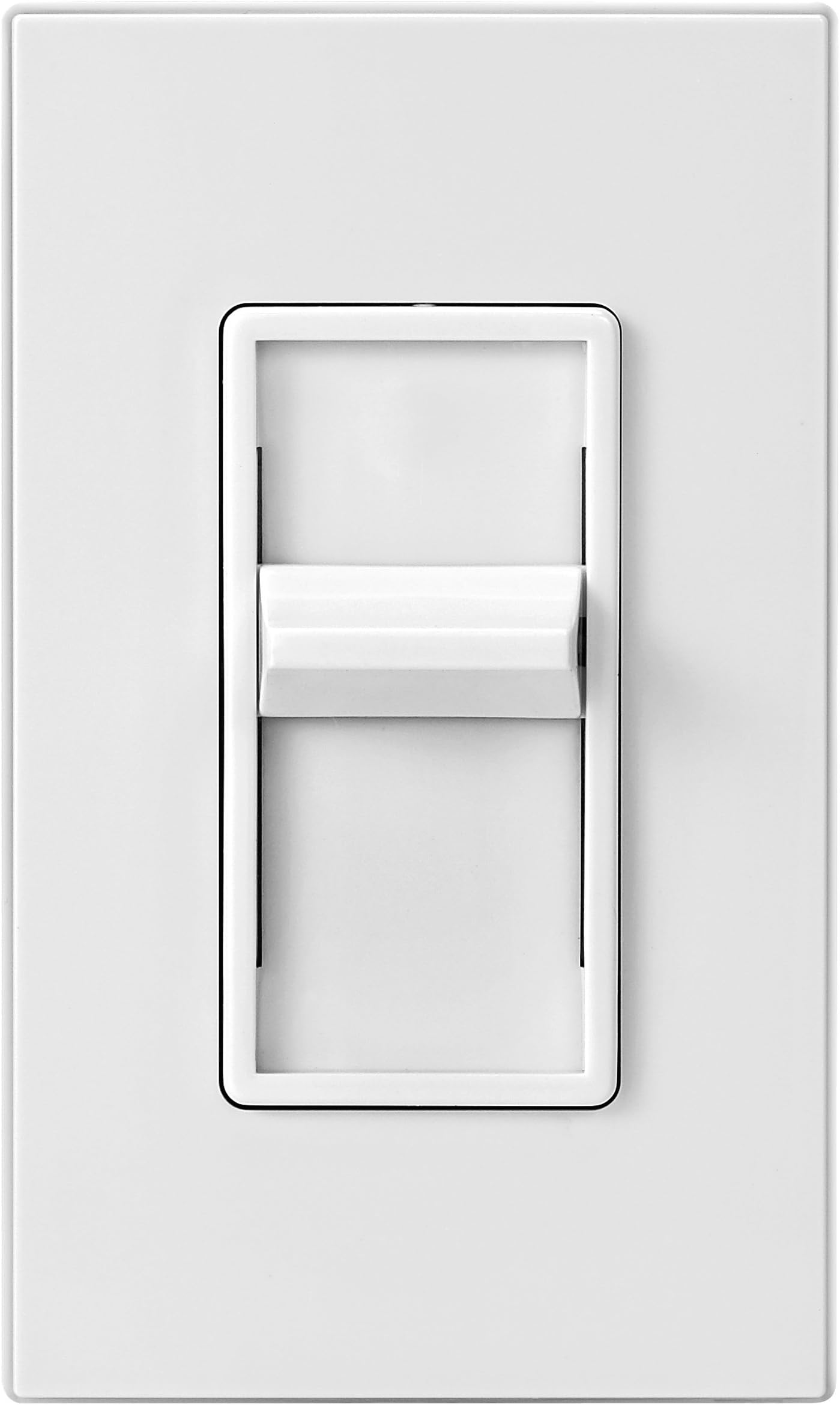 Leviton 6631-LW SureSlide 600W Incandescent Slide Dimmer, Single-Pole ...