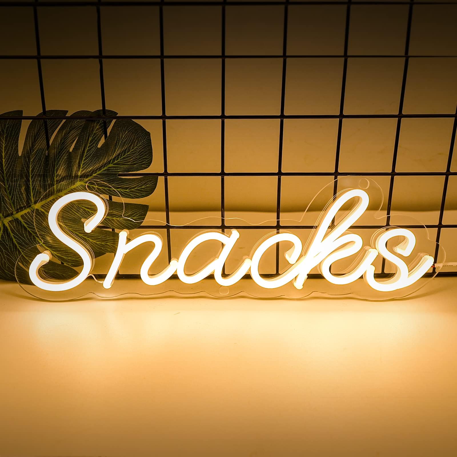 Amazon.com : Snacks Neon Sign,Snack Bar Sign for Art Wall Decor,Cake ...