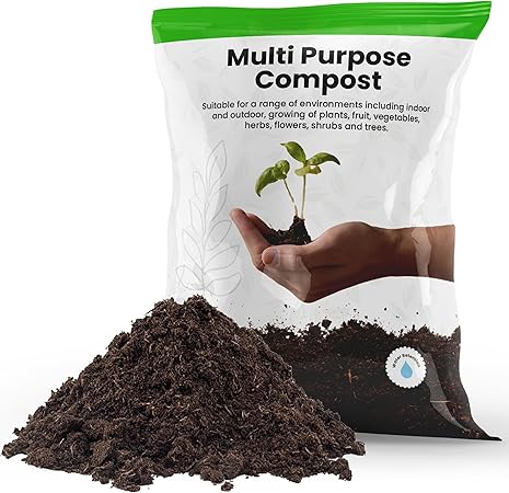 10 Litre Multi-Purpose Compost Soil Bag Nutrient Rich Special Mix For ...
