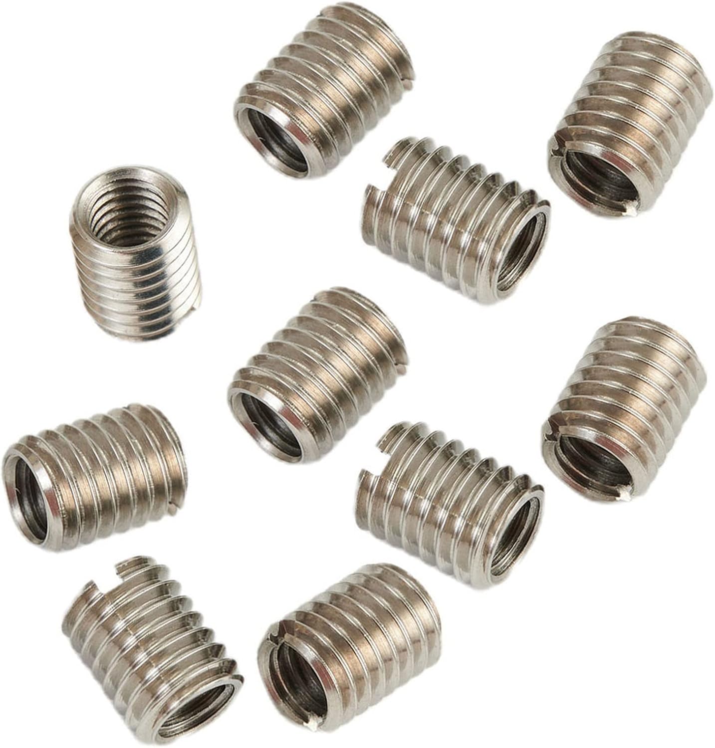AIDNTBEO Thread Adapters, 50pcs Stainless Steel Thread Adapters M8 8MM External Thread to M6 6MM ...