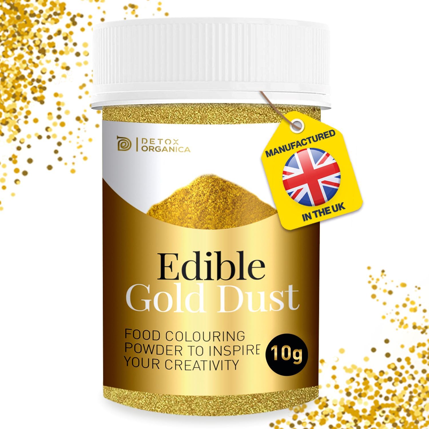 Gold Lustre Dust Edible 10g - Edible Cake Decorations - Edible Gold ...
