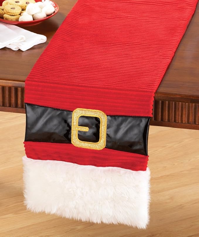 Amazon.com: Santa Suit Christmas Table Runner : Home & Kitchen