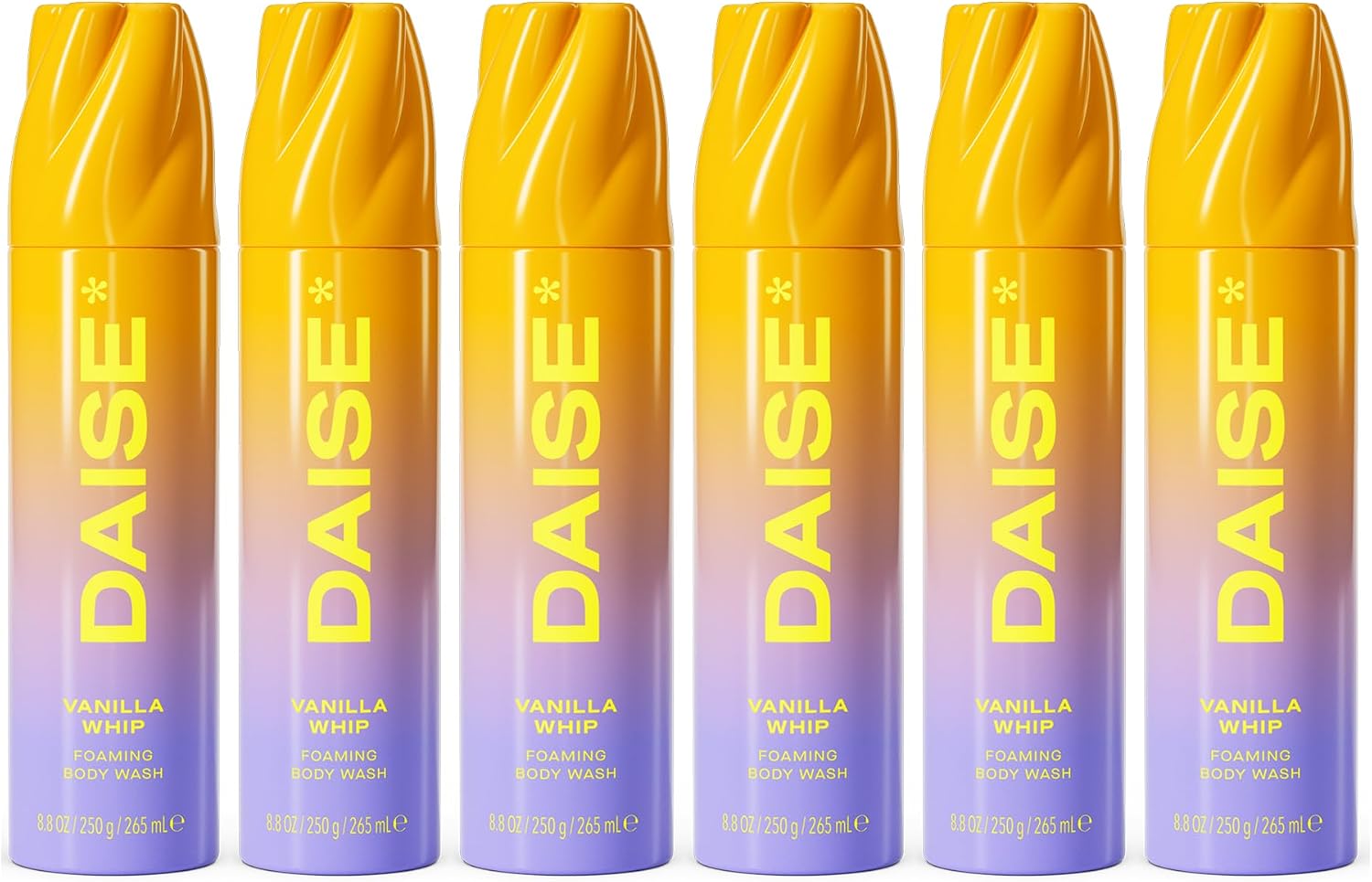 DAISE Foaming Body Wash 6 x 265 ml, Vanilla Whip, Ultra Hydrating for ...