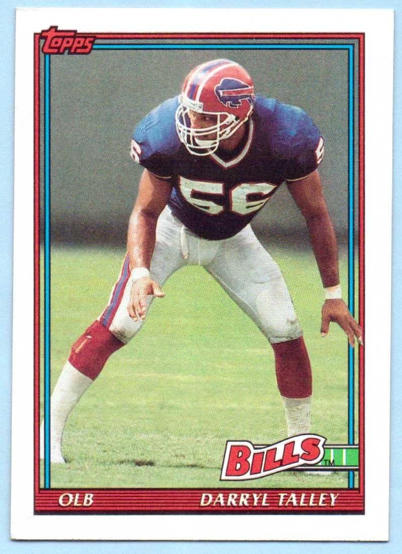 Amazon.com: Darryl Talley 1991 Topps Football Card #41 - Buffalo Bills ...