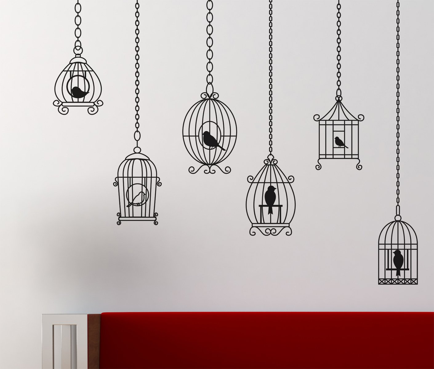 Buy Caged Birds Wall Sticker wall Sticker For Bedroom wall Stickers For buy-caged-birds-wall-sticker-wall-sticker-for-bedroom-wall-stickers-for