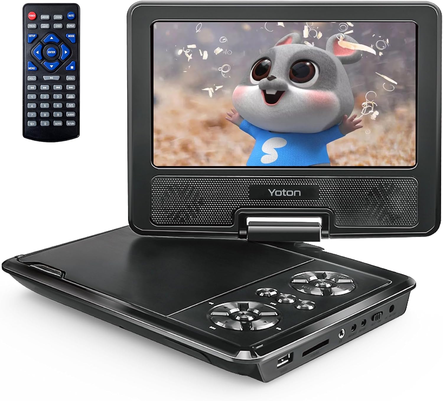 YOTON Lecteur DVD Portable de 7,5" avec Carte SD/Port USB, Batterie de ...