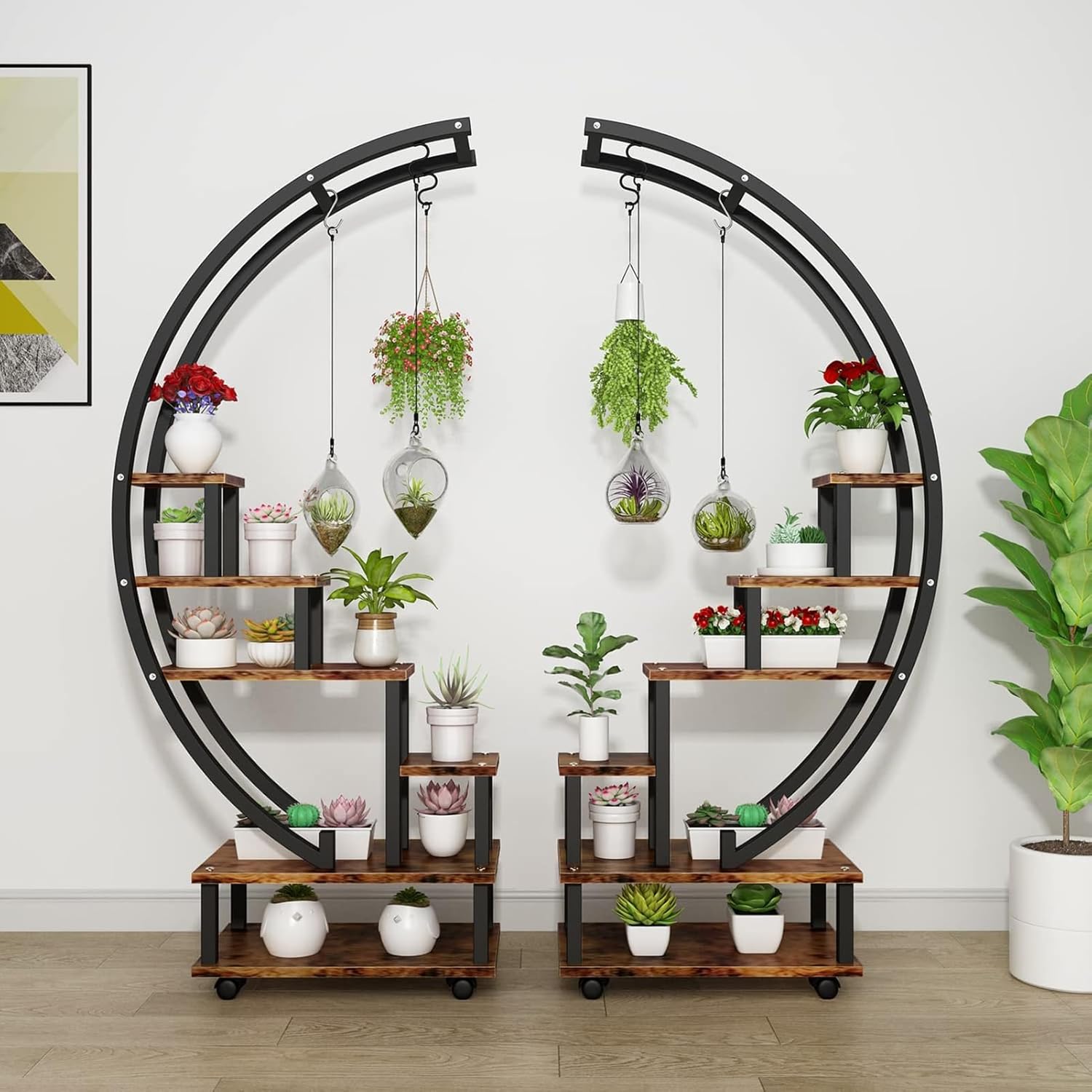 Amazon.com : Yirepny Round Plant Stand, 5 Tier Indoor Outdoor Display ...
