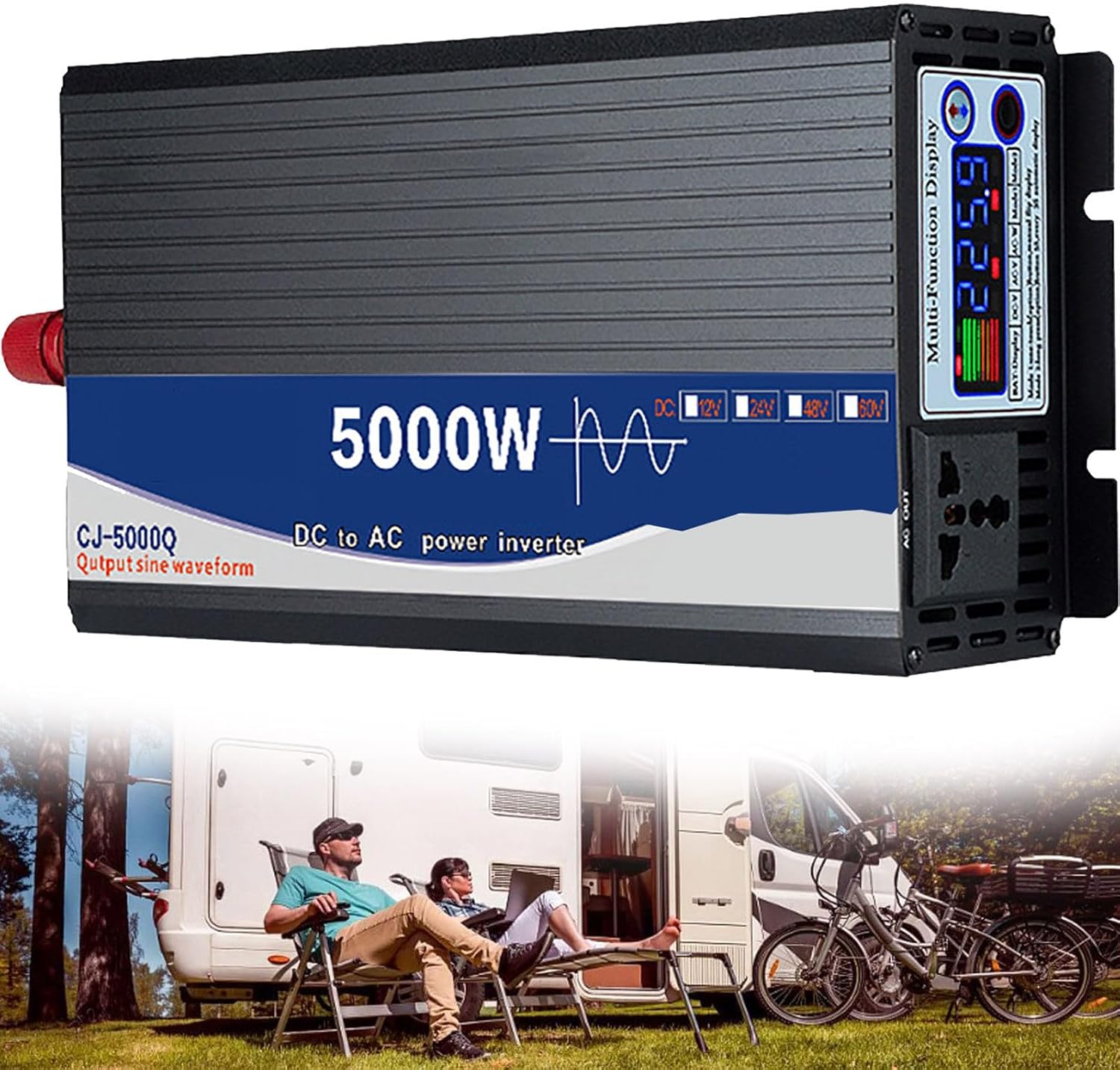 Amazon.com: 5000W Sump Pump Backup Battery, Pure Sine Wave Inverter ...