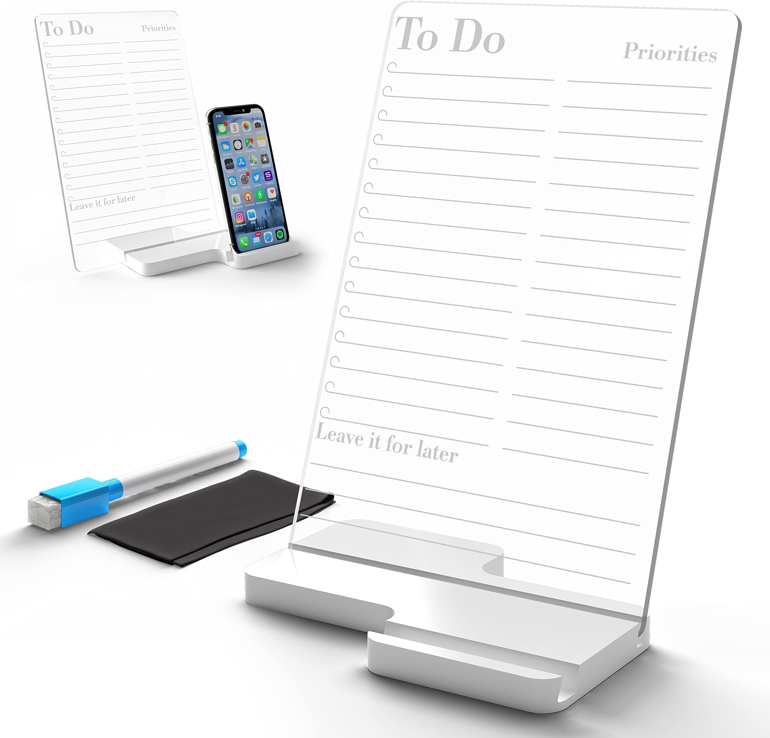 3 Lines Clarity+ 'To-Do Priorities' Acrylic Board for Desk (24x16 CM ...