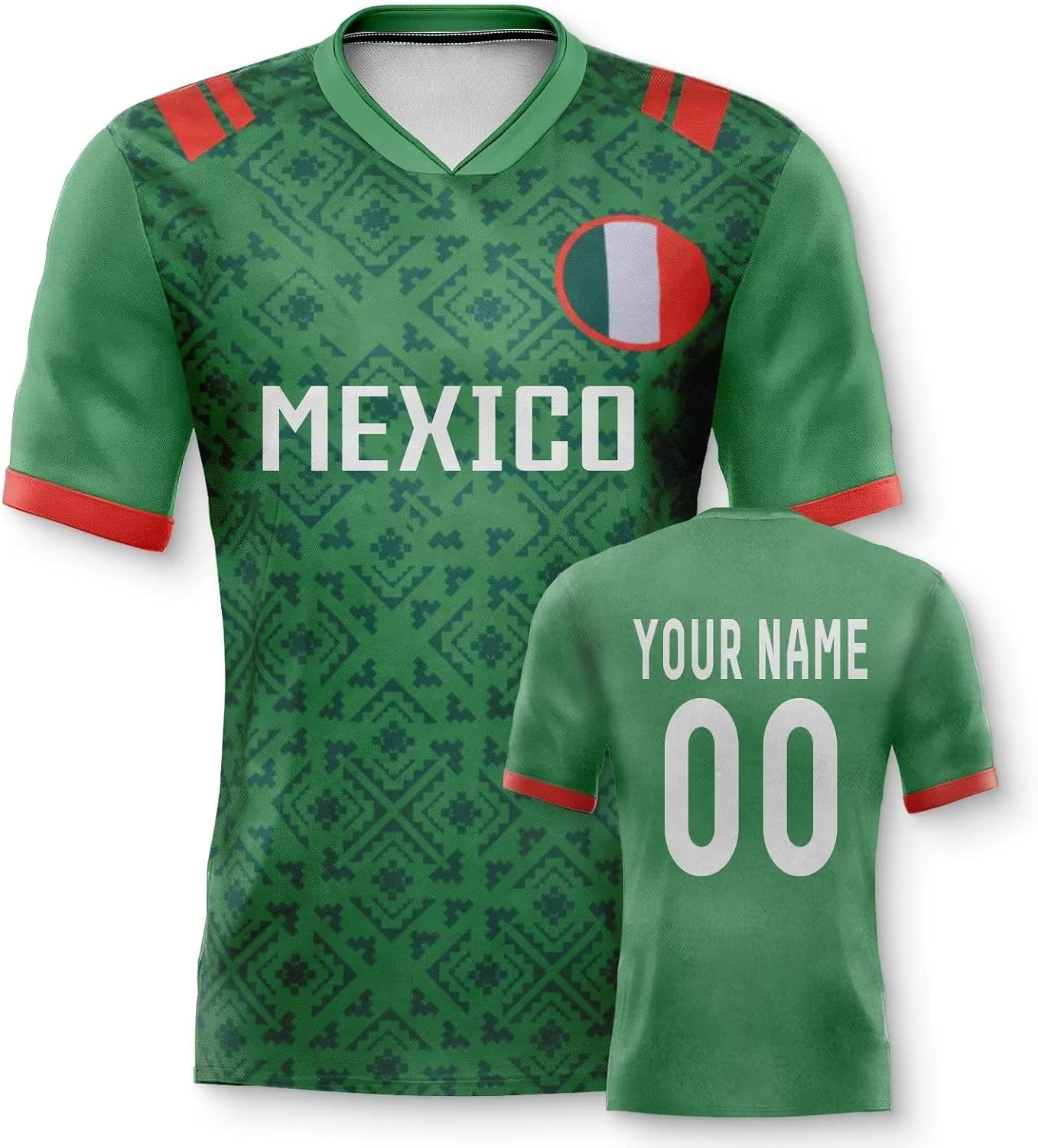 Amazon.com: Custom 22/23 Mexico Soccer Jersey Mexico Soccer Shirt for ...