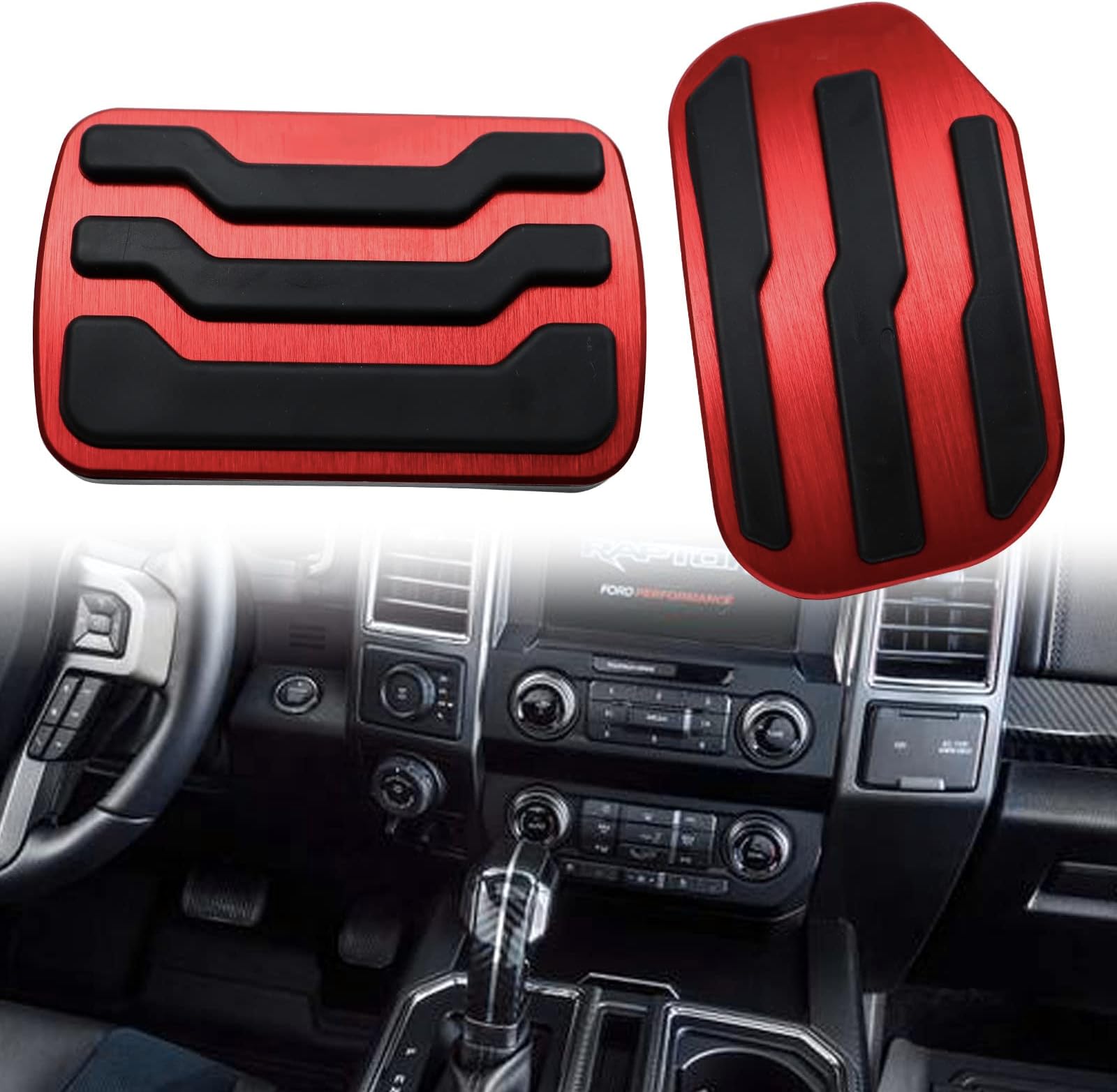 Amazon.com: 3PCS Nonslip Car Pedal Pads, Aluminum Alloy Manual ...