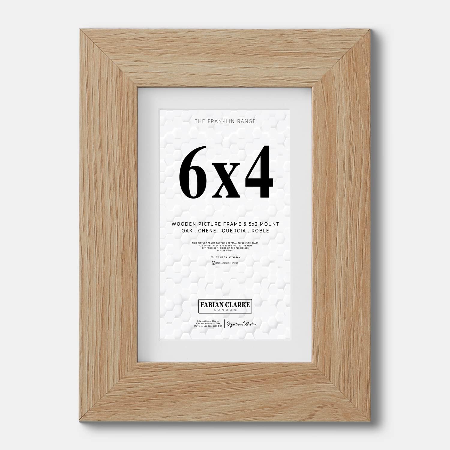 Widdop 4' x 6' - iFrame Set of 4 Photo Frames Oak Finish : Amazon.co.uk ...