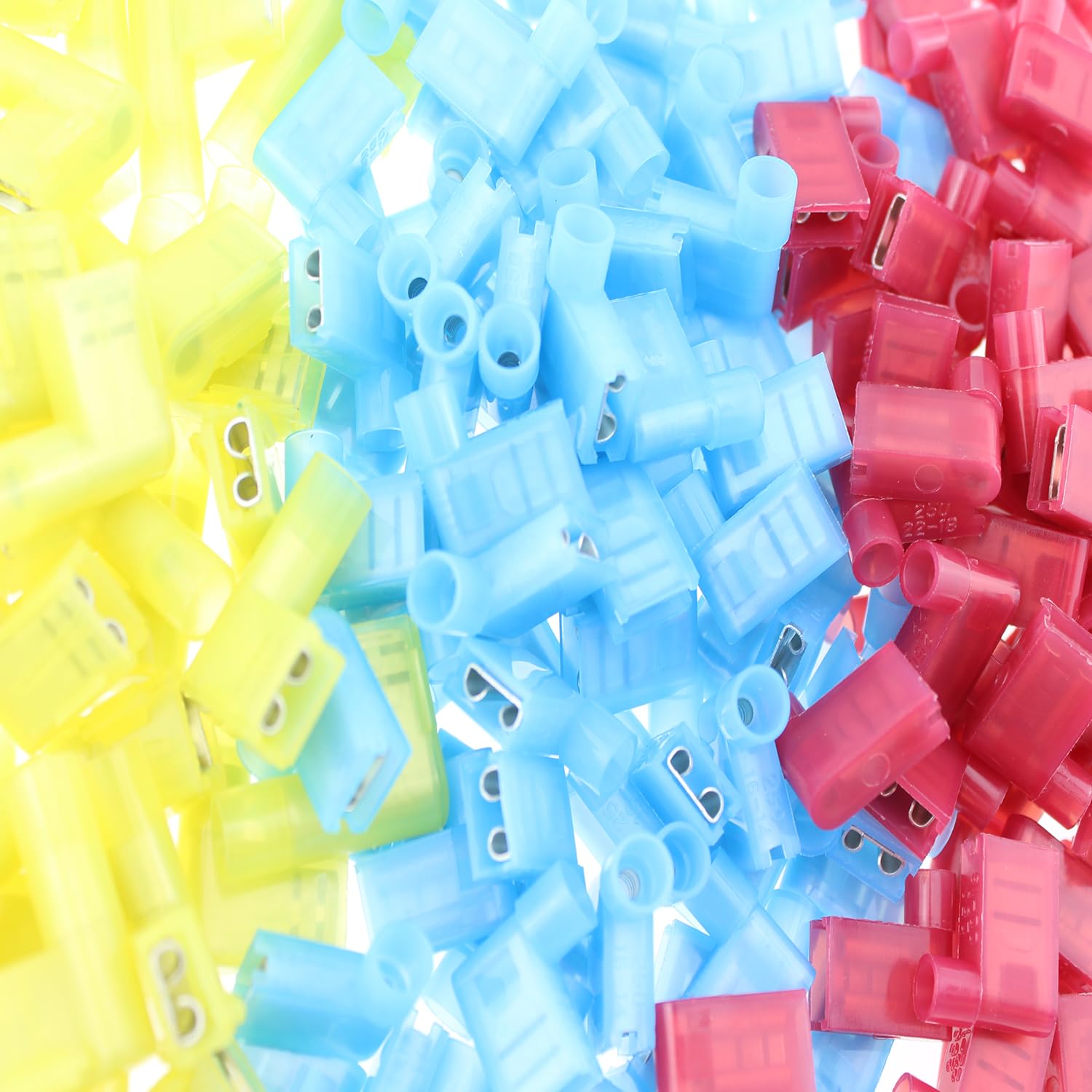 Snapklik.com : Right Angle Spade Connector SQXBK 50PCS 10-12AWG Yellow ...