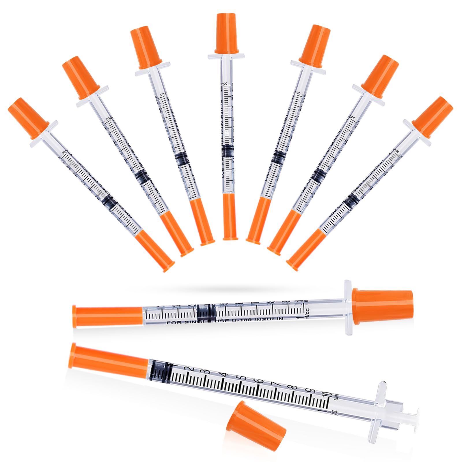 Amazon.com: 30G Syringe, Syringes 1/2" 8mm 1ml Inch, Individually ...