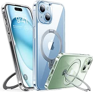 Amazon.com: TORRAS Upgraded 360° Spin Magnetic Stand for iPhone 14 Case/iPhone 15 Case, [Fit for ...