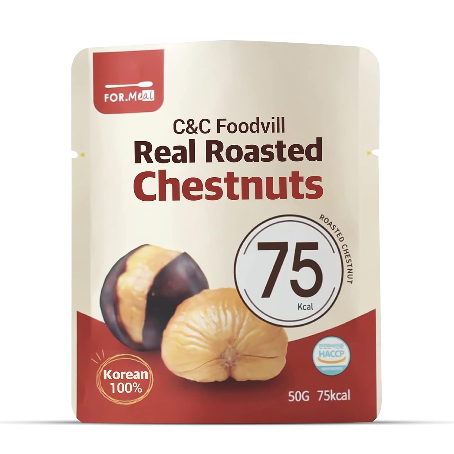 Amazon.com : C&C Foodvill Real Roasted Chestnuts (7.05oz, Pack of 4 ...