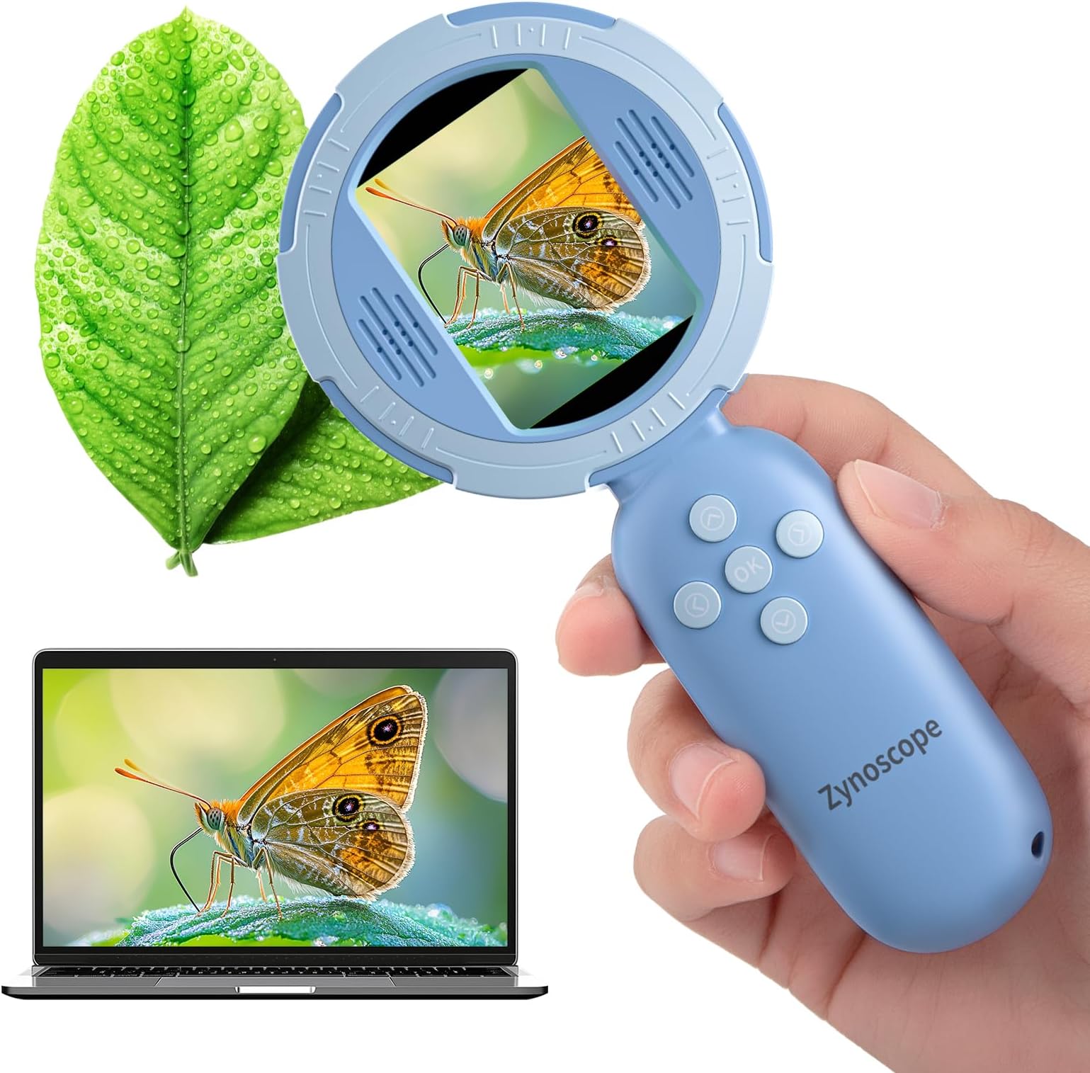 Amazon.com: Kids Microscope with 200X Magnification, Handheld Portable ...