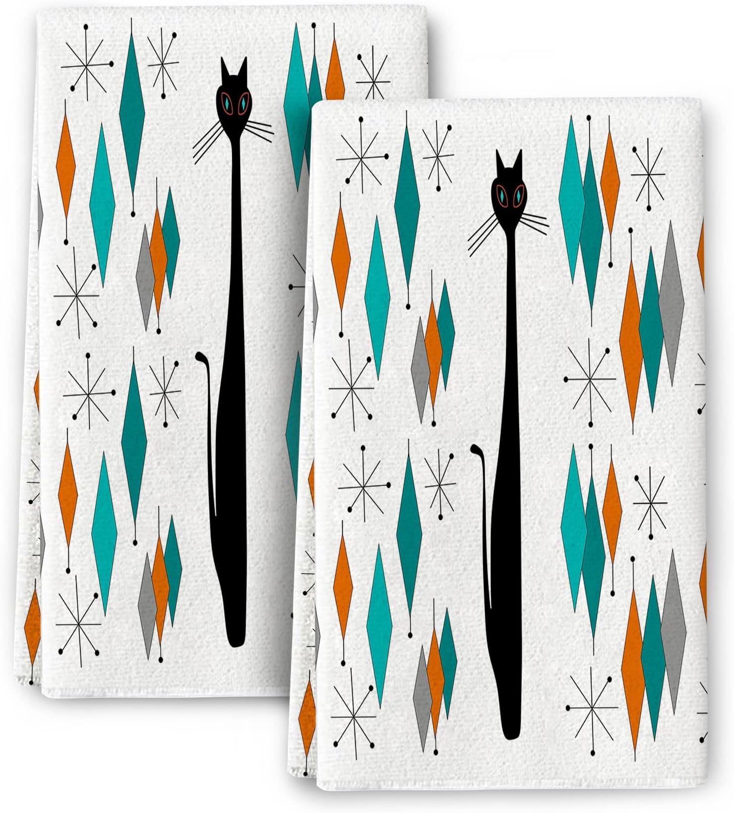 Amazon.com: Cukemip Mid Century Modern Vintage Retro Decor Kitchen Dish ...