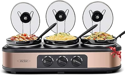 Amazon.com: TRU Triple Buffet Server, Three 2-1/2-Quart Removable ...