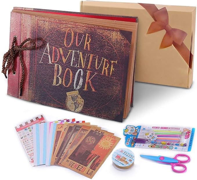 POOTACK DIY Photo Album, Scrapbook Photo, Adventure Book, for Couple ...