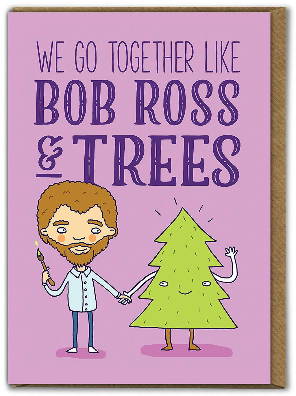Bob Ross Birthday Card
