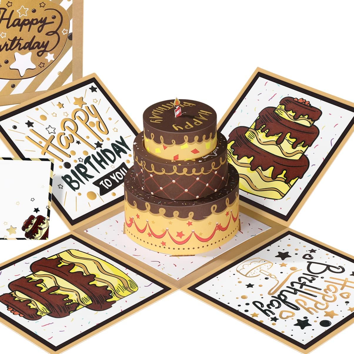 Amazon.com: UNOMOR Cake Explosion Box, Birthday Surprise Cake Box, Safe ...