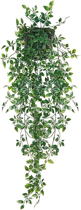 Amazon.com: MARTINE MALL Artificial Hanging Plants, Fake Hanging Plants ...