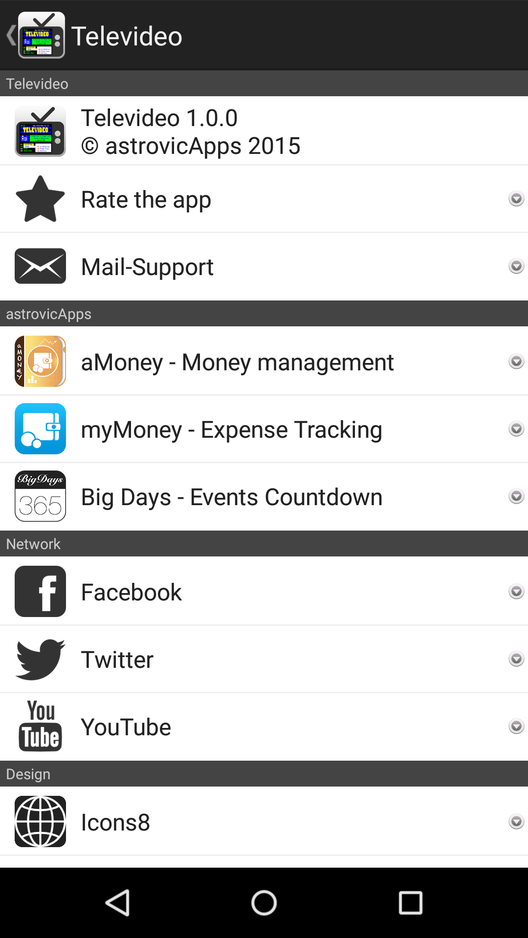 Televideo - App on Amazon Appstore