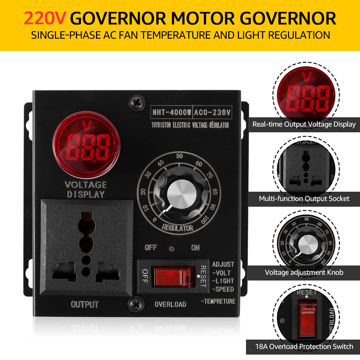 Electric Motor Speed Control Module Speed Controller For Electric Motor ...