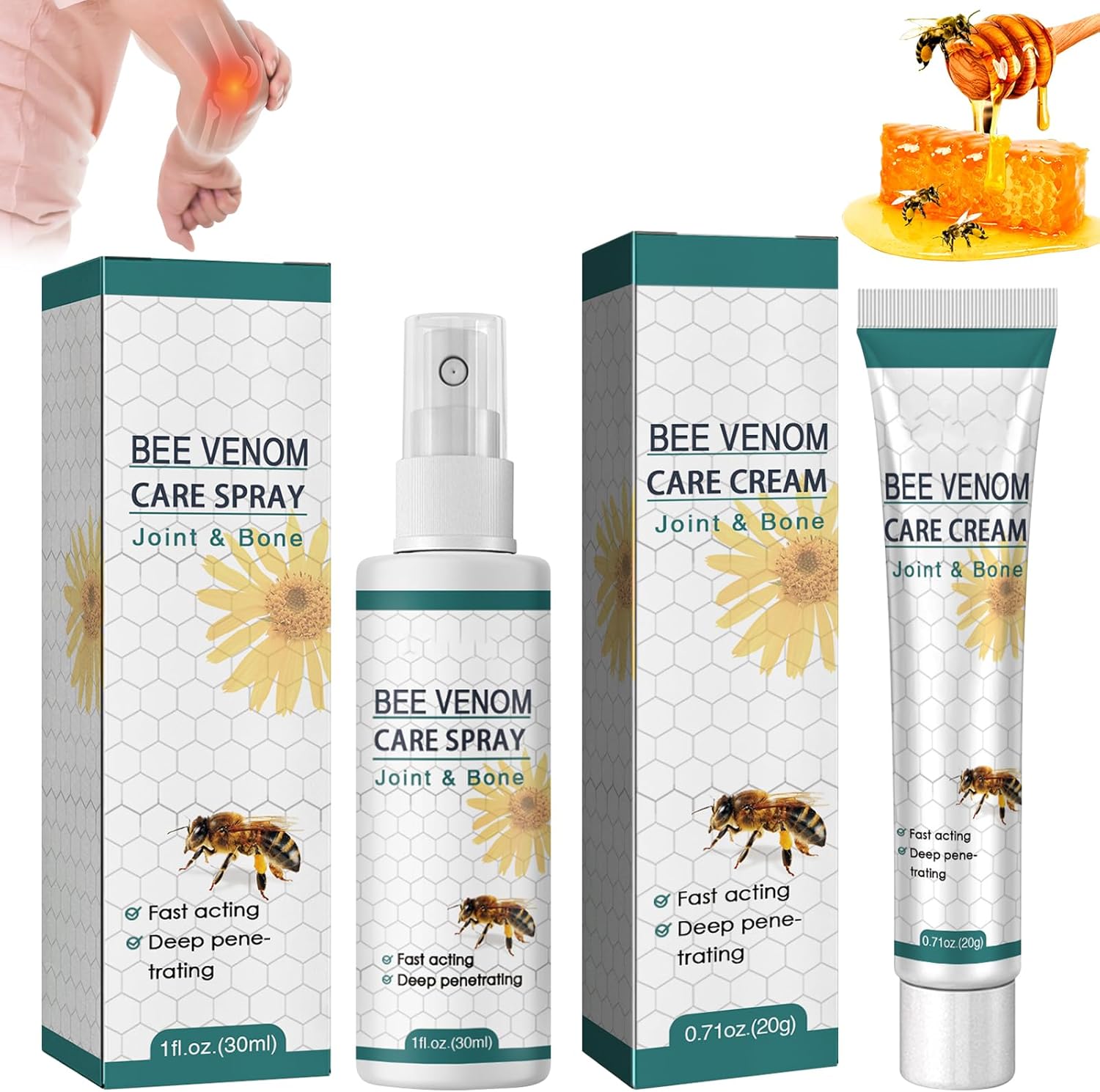 Bijengift gewrichtsspray Bee Venom Pain Cream 2 stuks Bee Cream ...