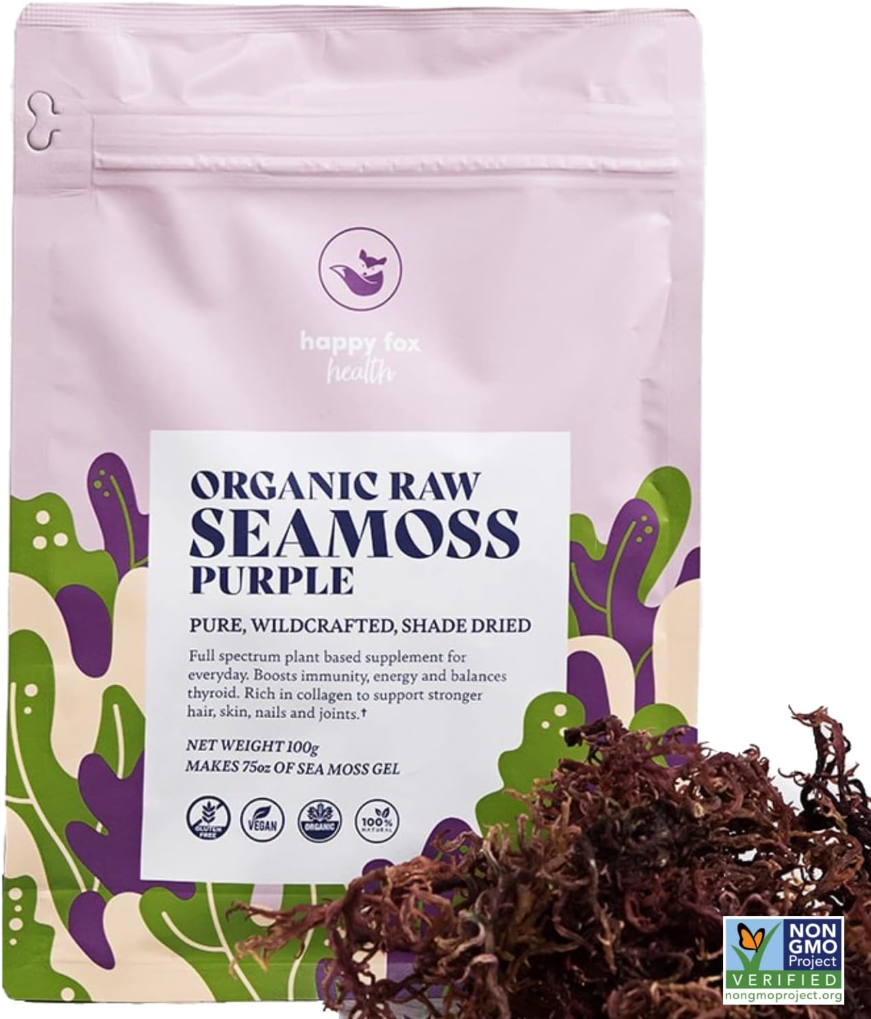Happy Fox Organic Purple Sea Moss | Premium Quality, Trusted Brand ...