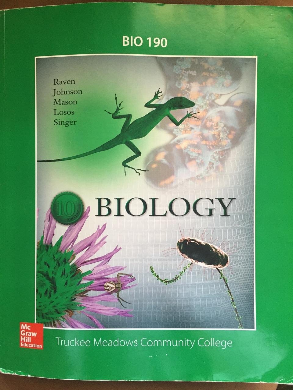 BIOLOGY 190 TMCC Custom Edition: 10th: unknown author: Amazon.com: Books