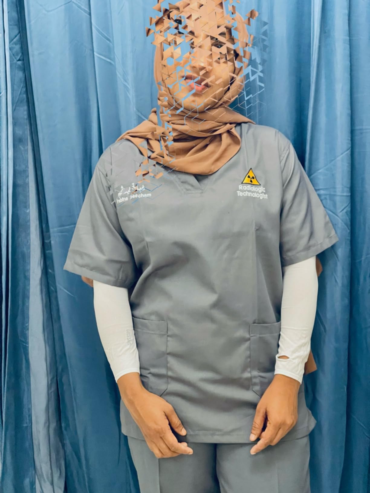 GLUN® Unisex V-Neck Suit Medical Scrub Top and Bottom Uniform Health ...