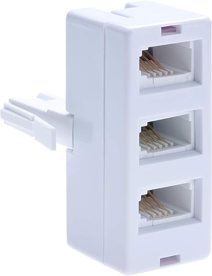 BT Telephone Socket Line 3 Way Splitter | Female Jacks to BS6312 431A ...