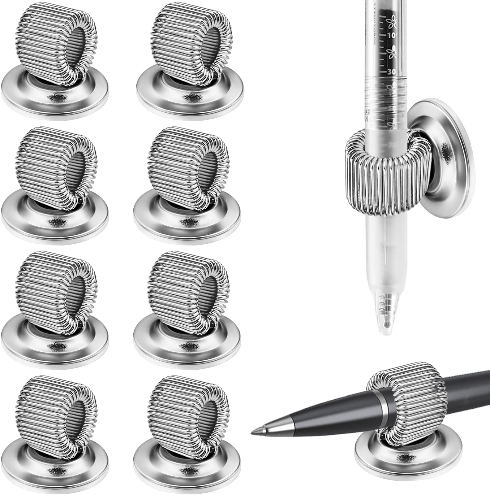 Stifthalter Magnetisch 10 Stück Edelstahl Magnet Stifthalter Clips mit ...