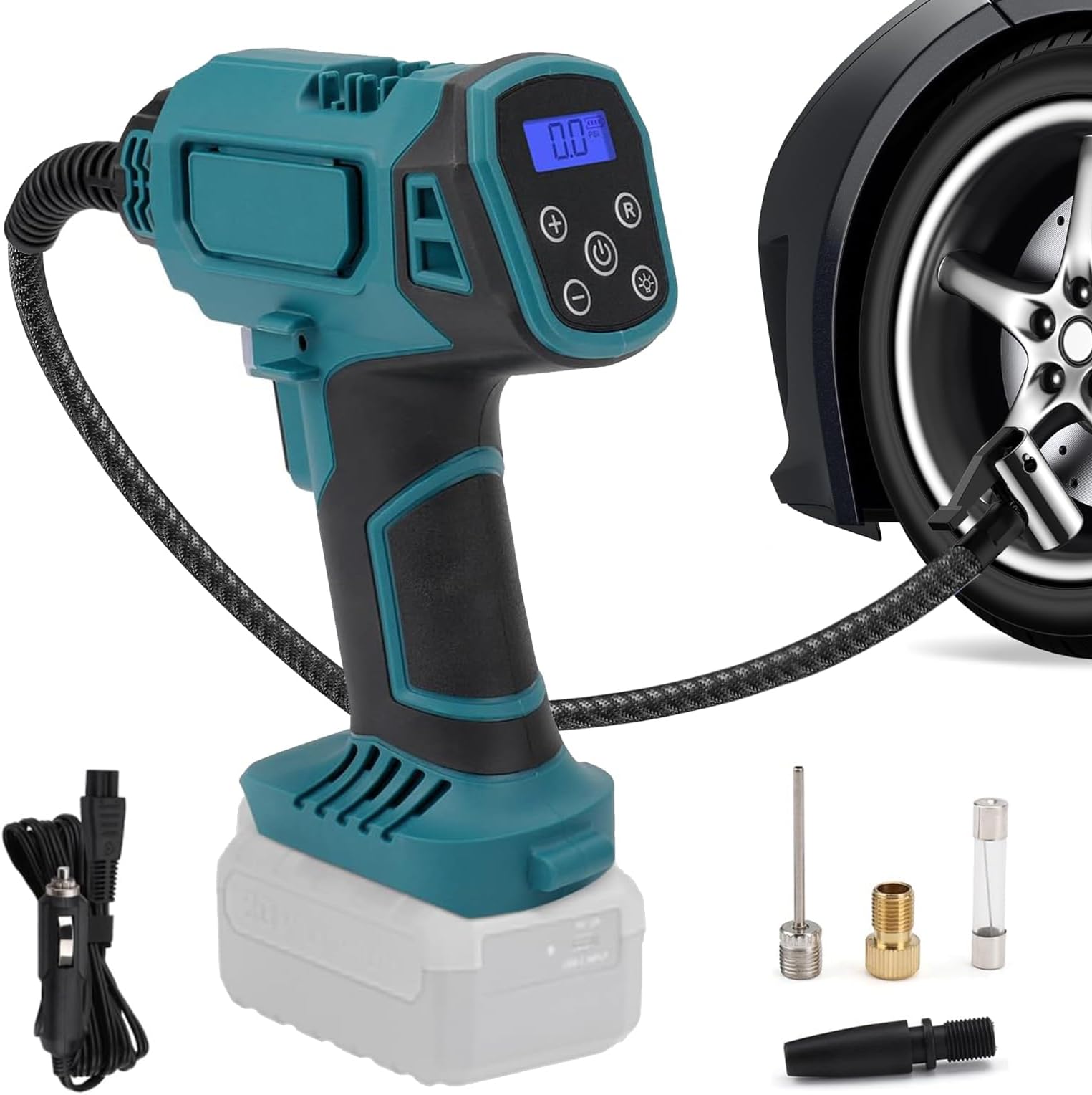 AstroAI Gonfleur Pneus Voiture, Compresseur à Air Portatif, Gonfleur Pneus Voiture Sans Fil ...