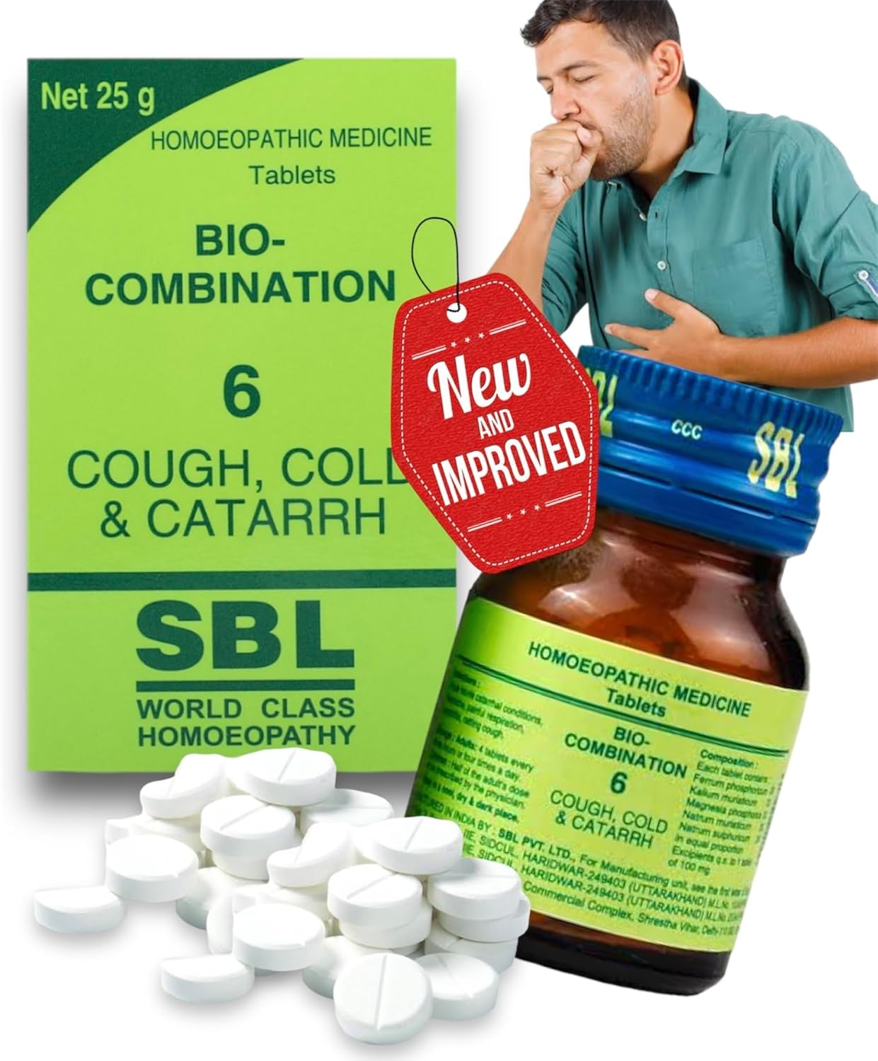 Buy SBL Bio Combination 6 Cough Cold Homeopathy Tablets - (BC 6 Tablets ...