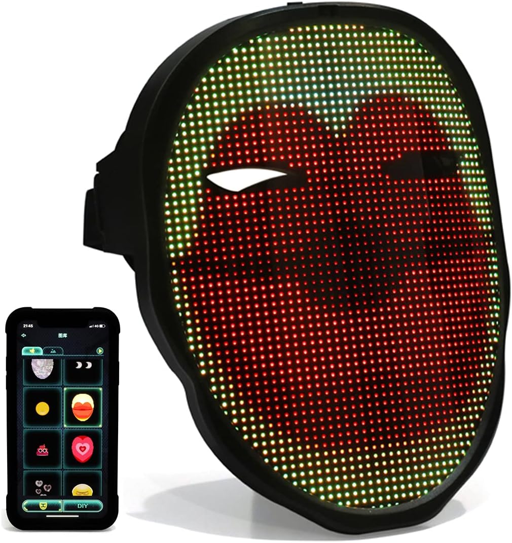 Amazon.com: WENDA Led Face Masks with Bluetooth Programmable,for ...